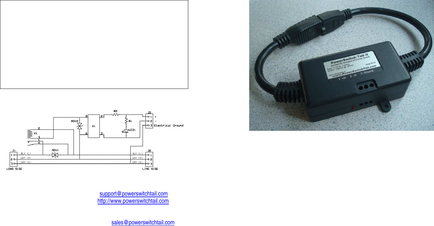 PowerSwitch Tail II Instr Sheet Datasheet by SparkFun Electronics | Digi-Key Electronics